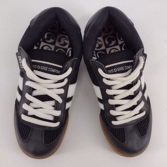 Dvs | Shoes | Y2k Vintage Dvs Mesh Milan Gum Sole Black White Skate ...
